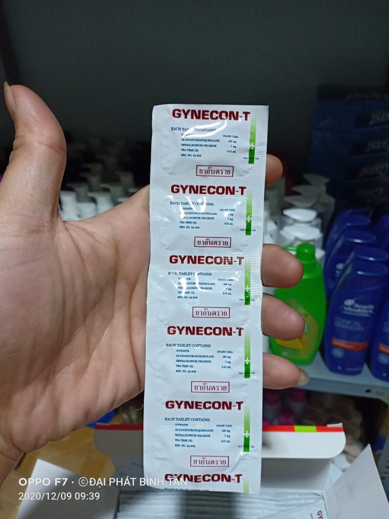 COMBO 4 VỈ VIÊN ĐẶT PHỤ KHOA GYNECON-T TRÀ XANH - ĐẠI PHÁT BÌNH TÂN